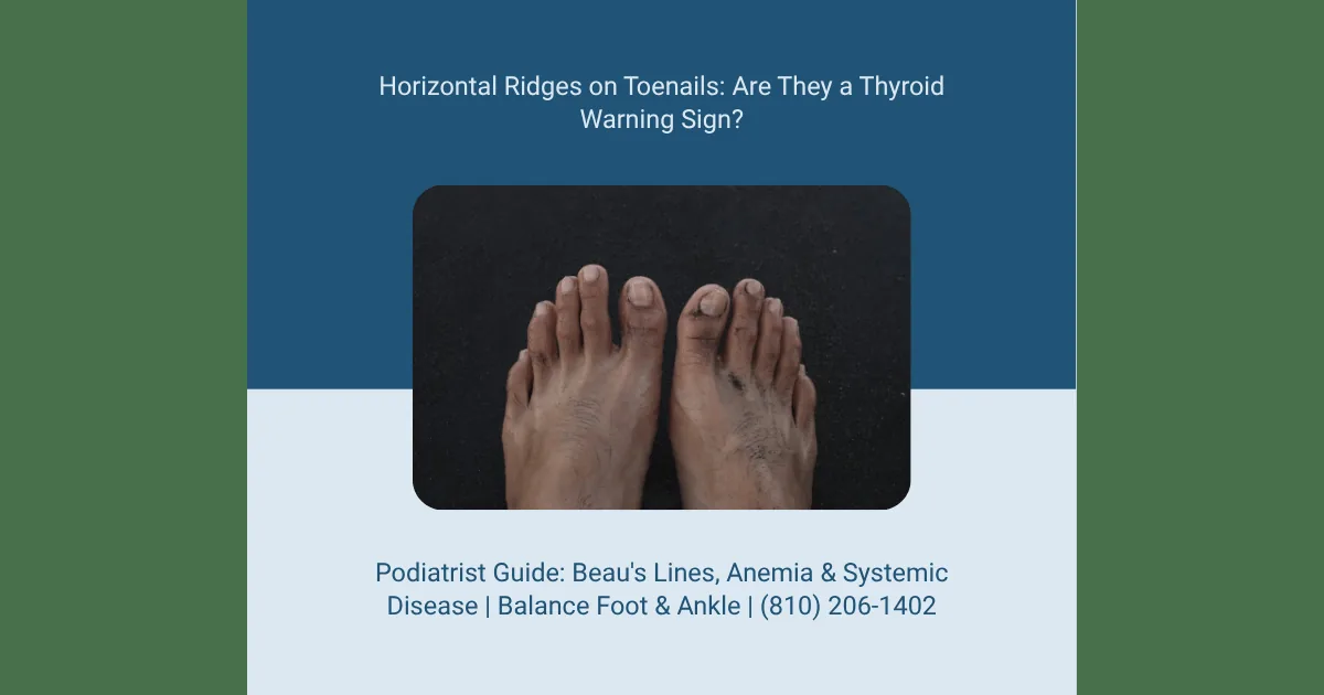 Horizontal Ridges on Toenails 2026: 4 Causes | Podiatrist